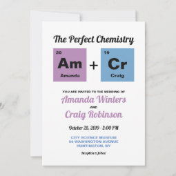 Periodic Table of the Elements Invitation | Zazzle