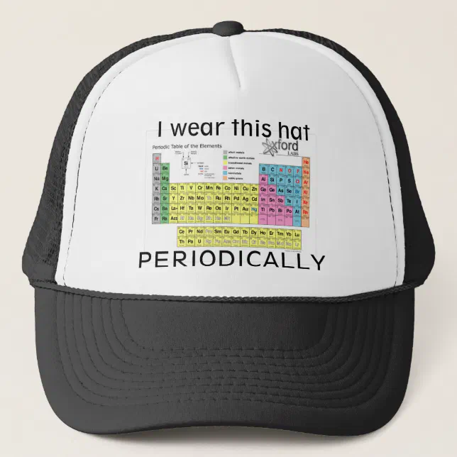 Periodic Table of the Elements Trucker Hat | Zazzle