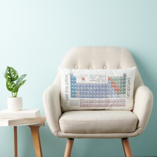 periodic table pillow | Zazzle