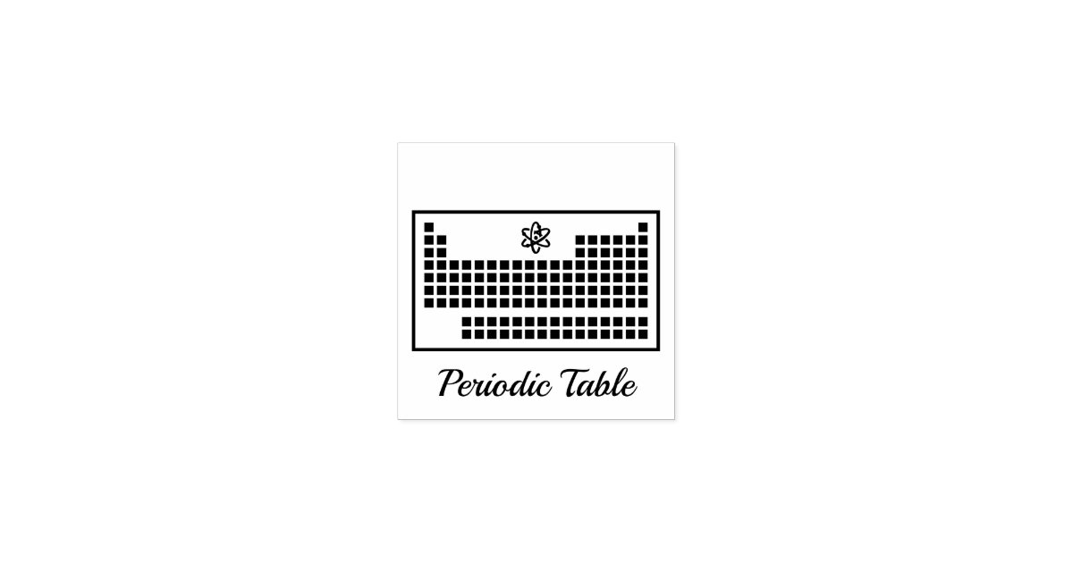 Periodic Table Rubber Stamp | Zazzle