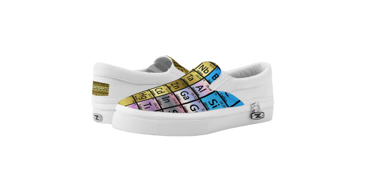 Periodic Table Slip-On Sneakers | Zazzle