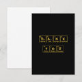 Periodic Table Thank you card | Zazzle