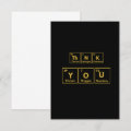 Periodic Table Thank you card | Zazzle