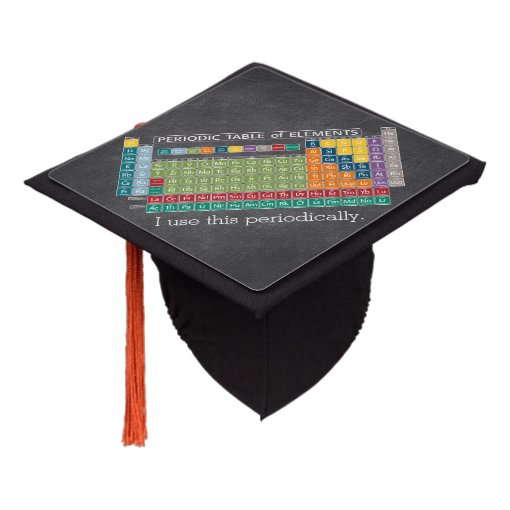 Periodically Periodic Table of Elements Chalkboard Graduation Cap ...