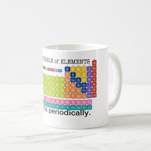 Periodically Periodic Table of Elements Coffee Mug | Zazzle