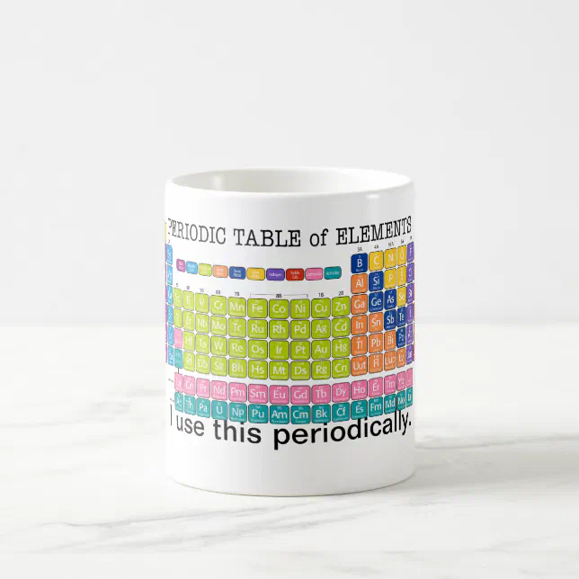 Periodically Periodic Table of Elements Coffee Mug | Zazzle
