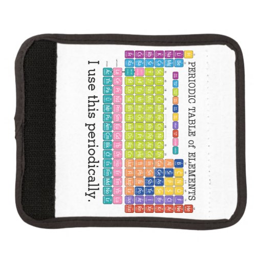Periodically Periodic Table of Elements Luggage Handle Wrap | Zazzle