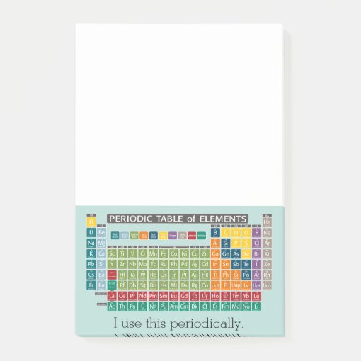 Periodically Periodic Table of Elements Post-it Notes | Zazzle