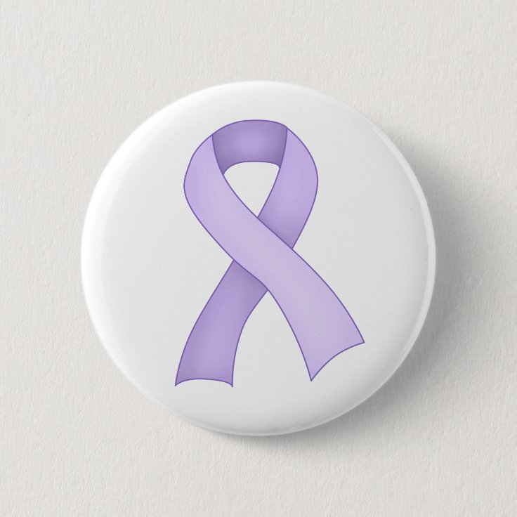 Periwinkle Awareness Ribbon Button 0001 | Zazzle