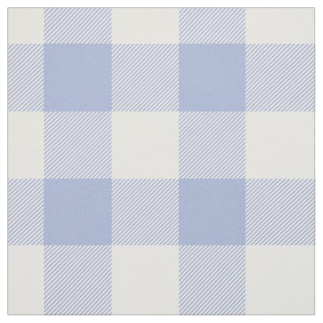 Lapis Blue Buffalo Check Plaid Fabric | Zazzle.com