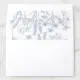 Periwinkle Blue Wildflower Wedding Invitation Envelope Liner | Zazzle