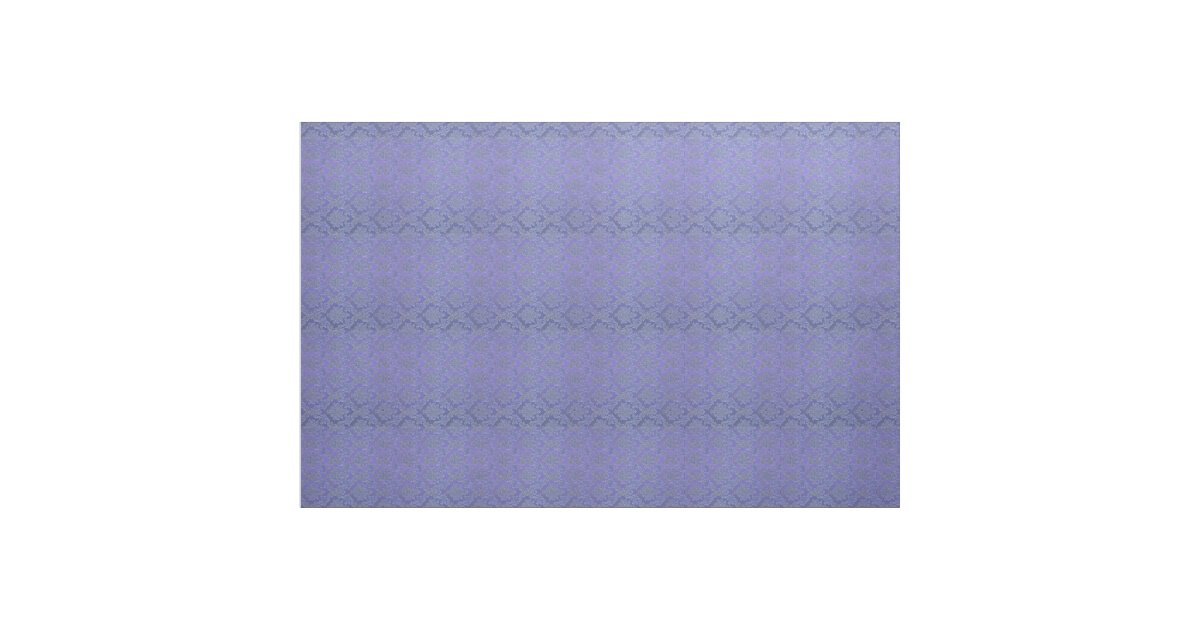 Periwinkle Damask Print Fabric | Zazzle