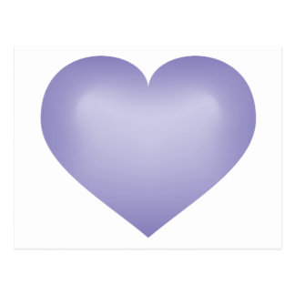 Periwinkle Heart Postcards | Zazzle
