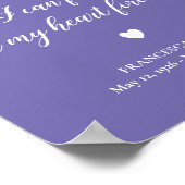 Periwinkle See You In My Heart Forever Memorial Poster | Zazzle