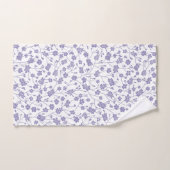 Periwinkle Small Floral Custom Color Bath Towels | Zazzle