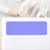 Periwinkle Solid Color Background Label Template | Zazzle