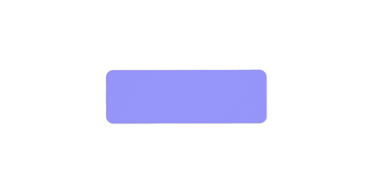 Periwinkle Solid Color Background Label Template | Zazzle