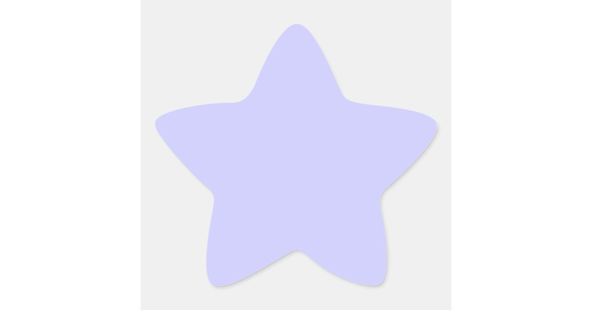 Periwinkle Star Sticker | Zazzle