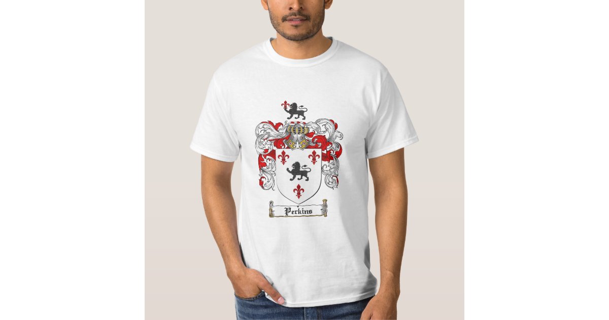 Perkins Family Crest - Perkins Coat of Arms T-Shirt | Zazzle