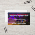 Permanent LED Light Photo Installation Business Card | Zazzle