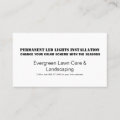 Permanent LED Light Photo Installation Business Card | Zazzle