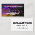 Permanent LED Light Photo Installation Business Card | Zazzle