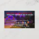 Permanent LED Light Photo Installation Business Card | Zazzle