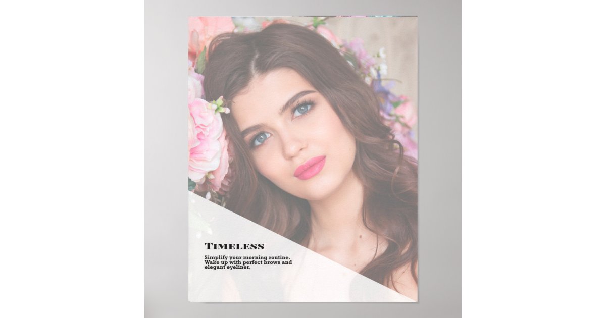 Permanent Makeup Beauty Timeless Poster | Zazzle