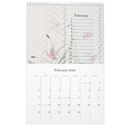 Perpetual Dutch Birthday Calendar Vintage Lace | Zazzle