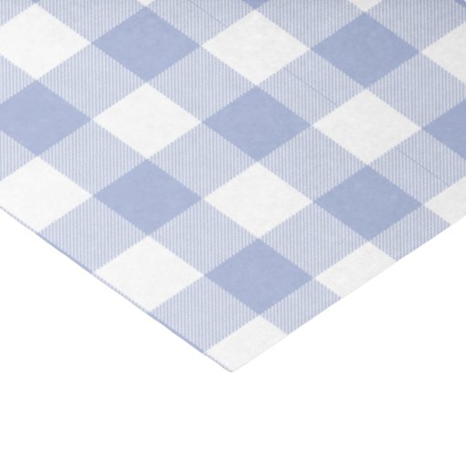 Perriwinkle Blue Buffalo Check Pattern Tissue Paper | Zazzle