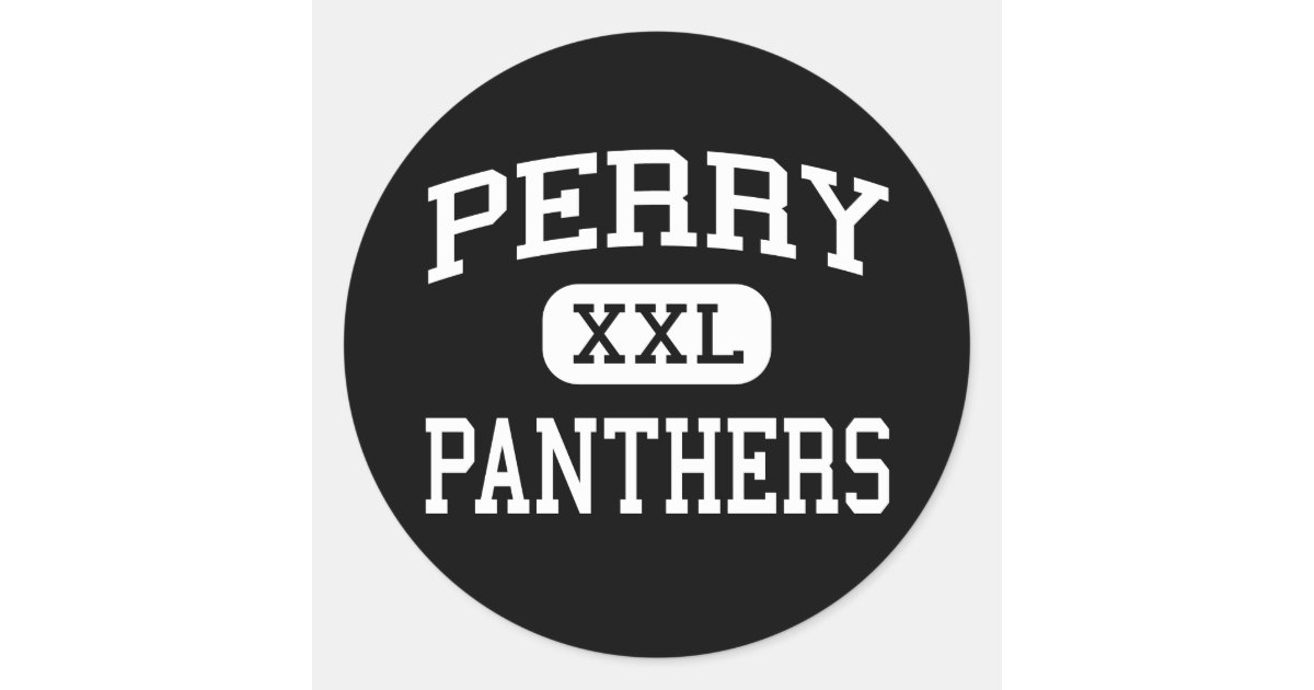 Perry - Panthers - High School - Massillon Ohio Classic Round Sticker ...