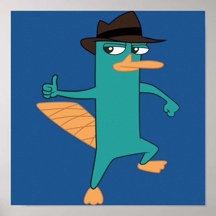 Perry the Platypus from Phineas and Ferb Poster | Zazzle