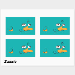 Perry the Platypus Rectangular Sticker | Zazzle