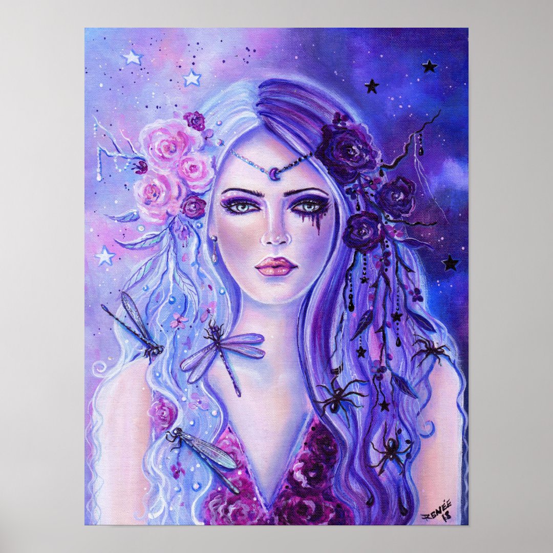 Persephone Greek mythology poster art by Renee | Zazzle