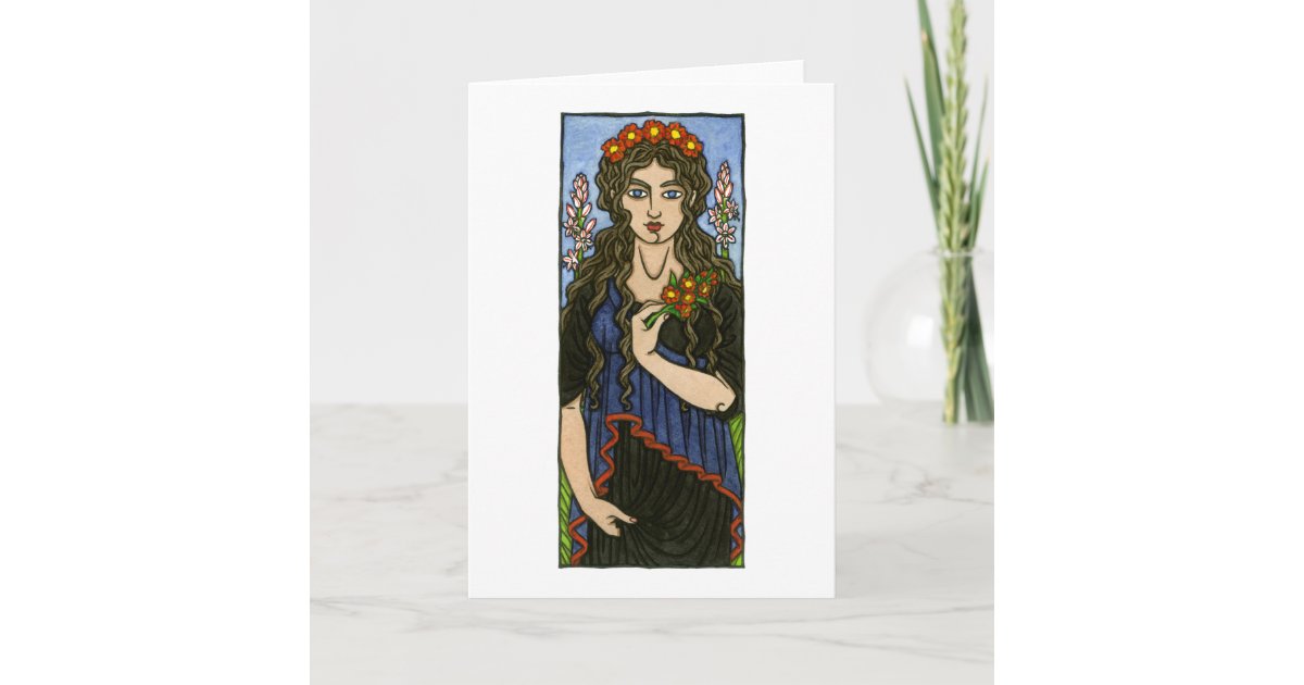 Persephone Greeting Card | Zazzle