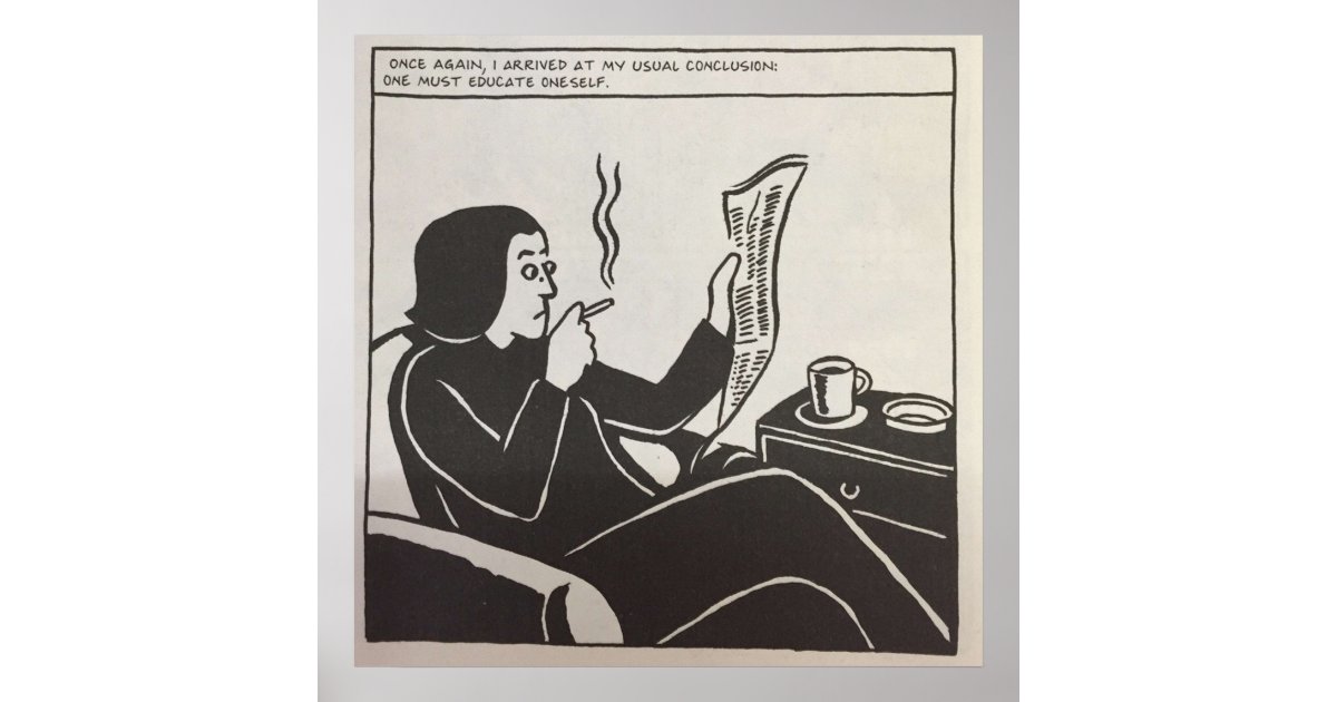 Persepolis Educate Oneself Poster | Zazzle