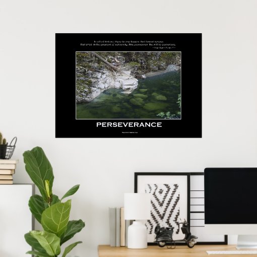 PERSEVERANCE Nature Poster | Zazzle