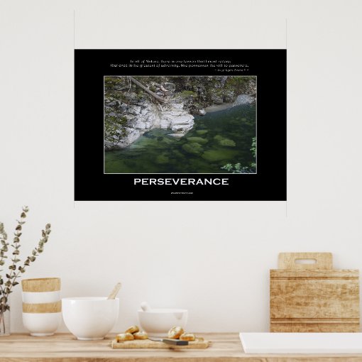 PERSEVERANCE Nature Poster | Zazzle