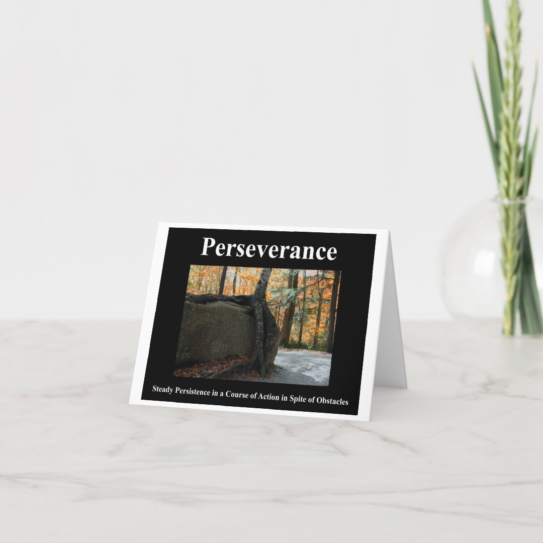 Perseverance Note Card | Zazzle