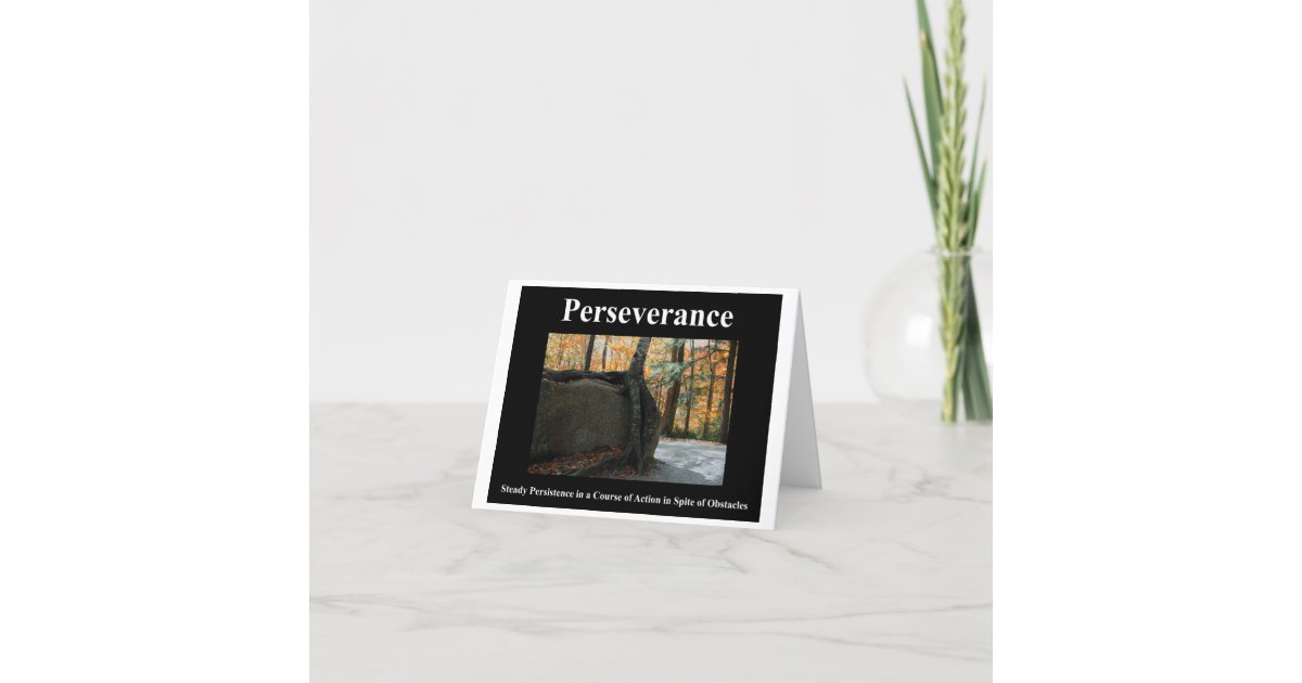 Perseverance Note Card | Zazzle