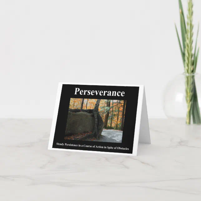 Perseverance Note Card | Zazzle