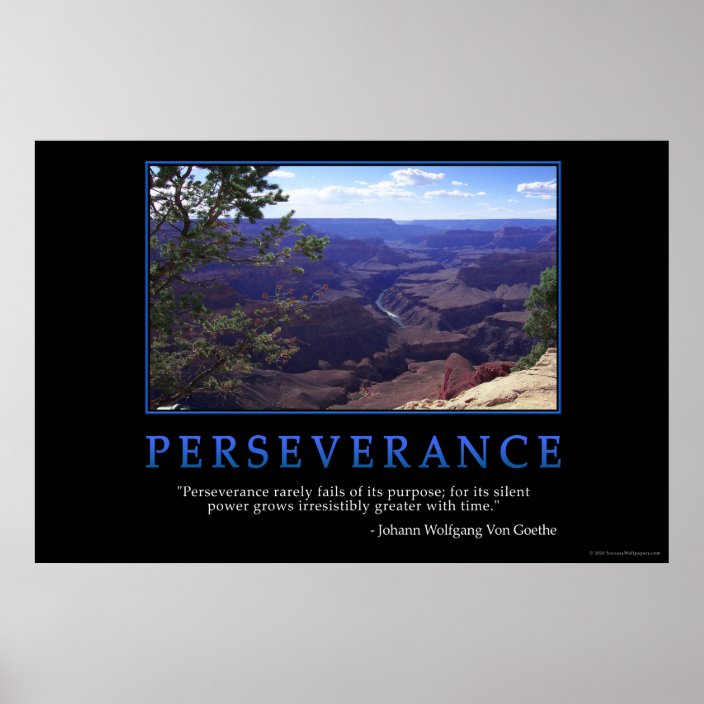 Perseverance Poster | Zazzle.com