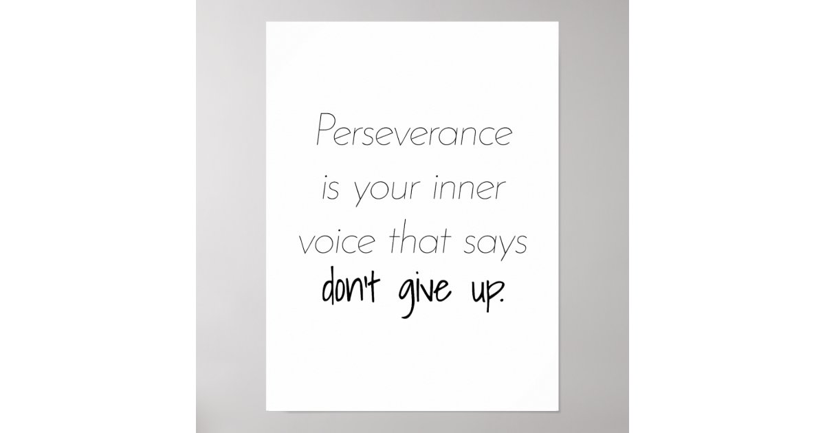 Perseverance Poster | Zazzle