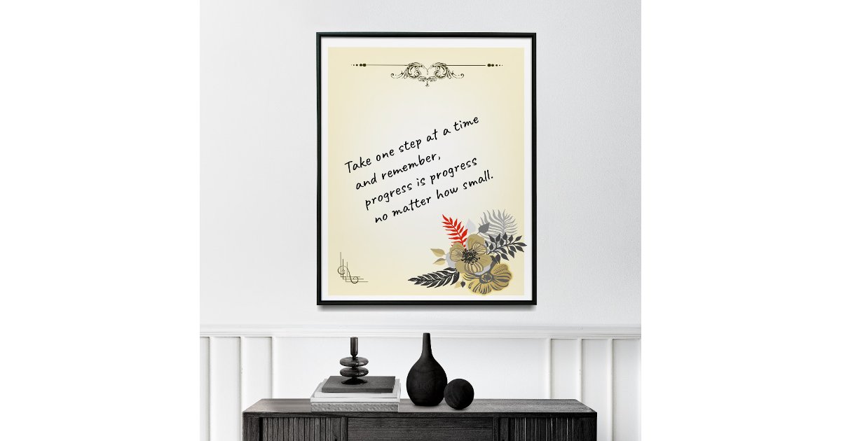 Perseverance Wall Decor, Inspirational Quotes, Poster | Zazzle