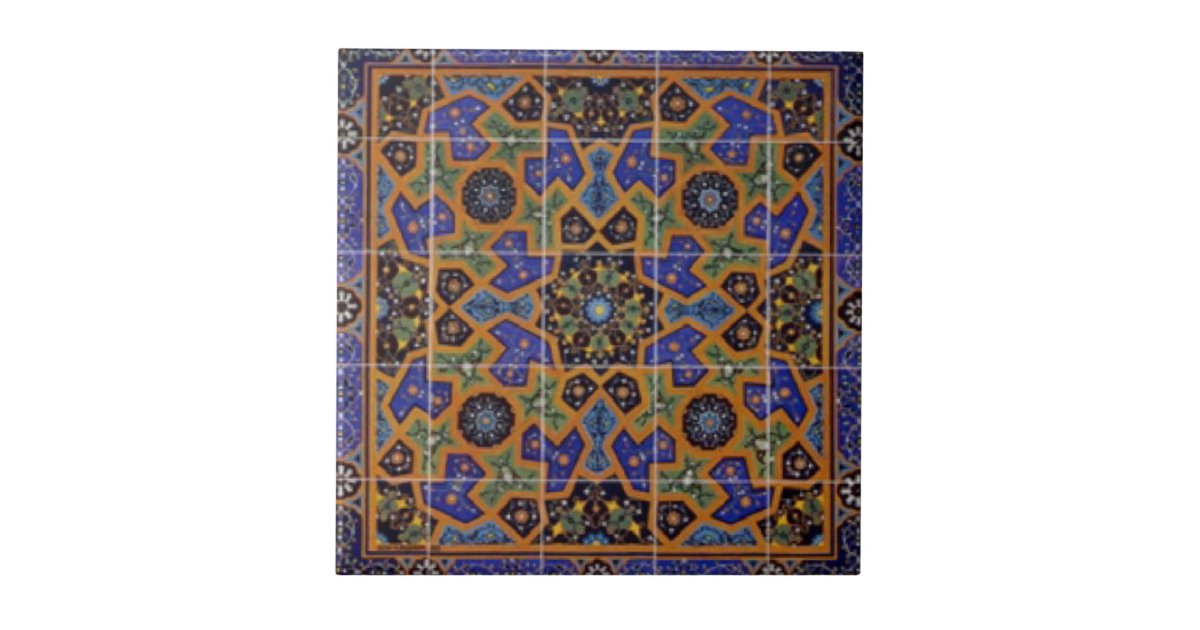 Persian Art Ceramic Tile | Zazzle.com