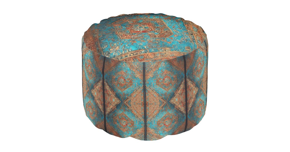 Persian Beautiful Old Pattern Popular Collection Pouf | Zazzle
