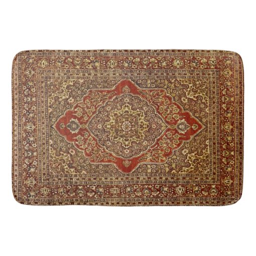 Persian carpet look - Tabriz Bath Mat | Zazzle