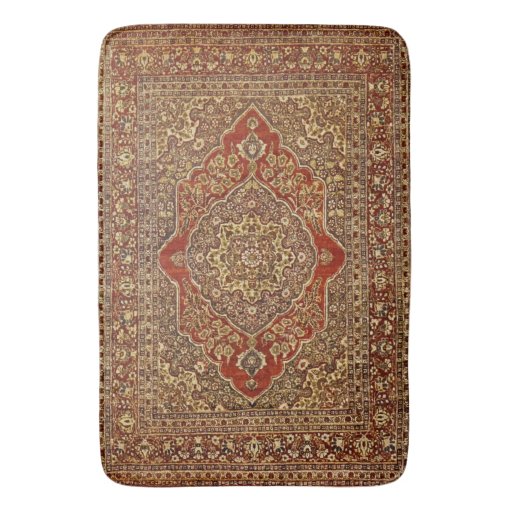 Persian carpet look - Tabriz Bath Mat | Zazzle