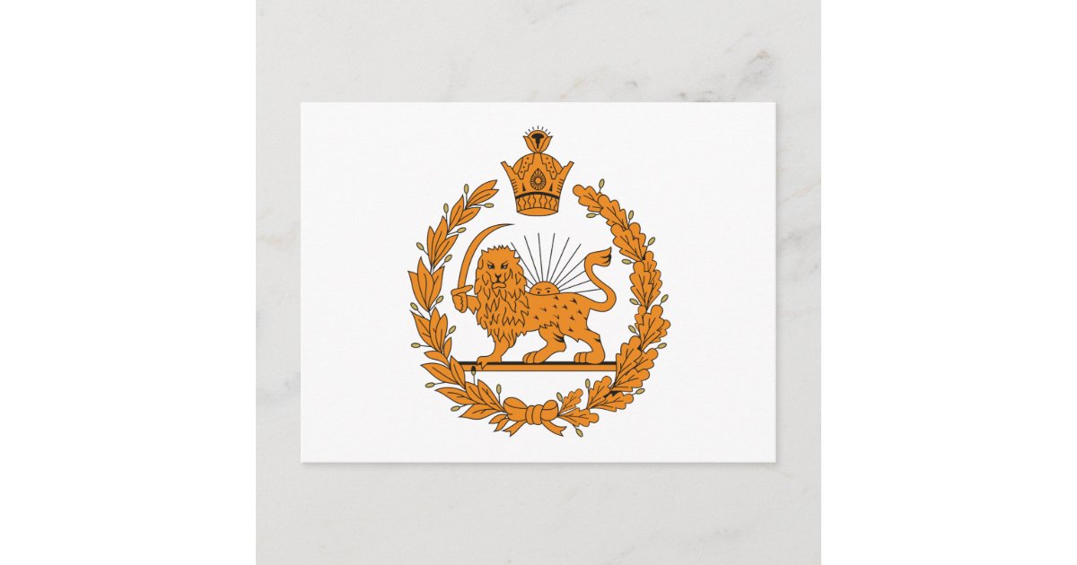Persian Coat of Arms Postcard | Zazzle