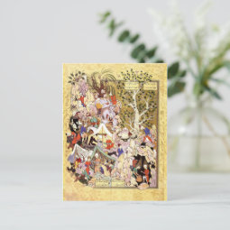 Persian Miniature: Yusuf Is Rescued from the Well Postcard | Zazzle